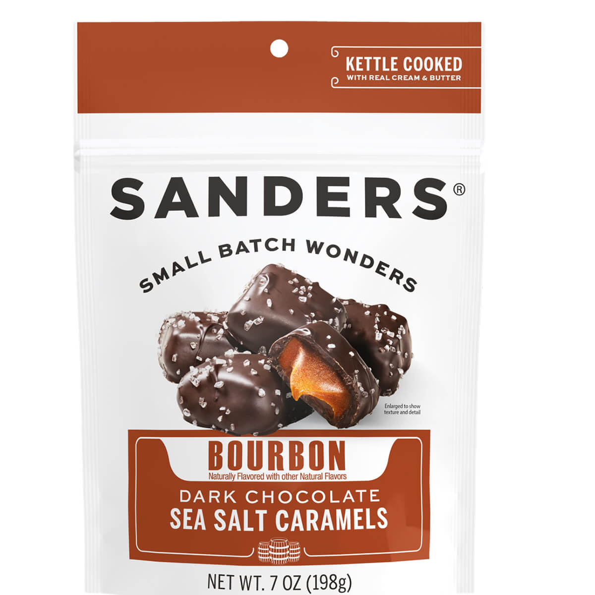 Dark Chocolate Bourbon Sea Salt Caramel | Official Sanders Candy Store ...