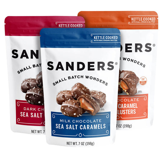 Chocolate Caramel Pouch Variety Pack | Official Sanders Candy Store ...