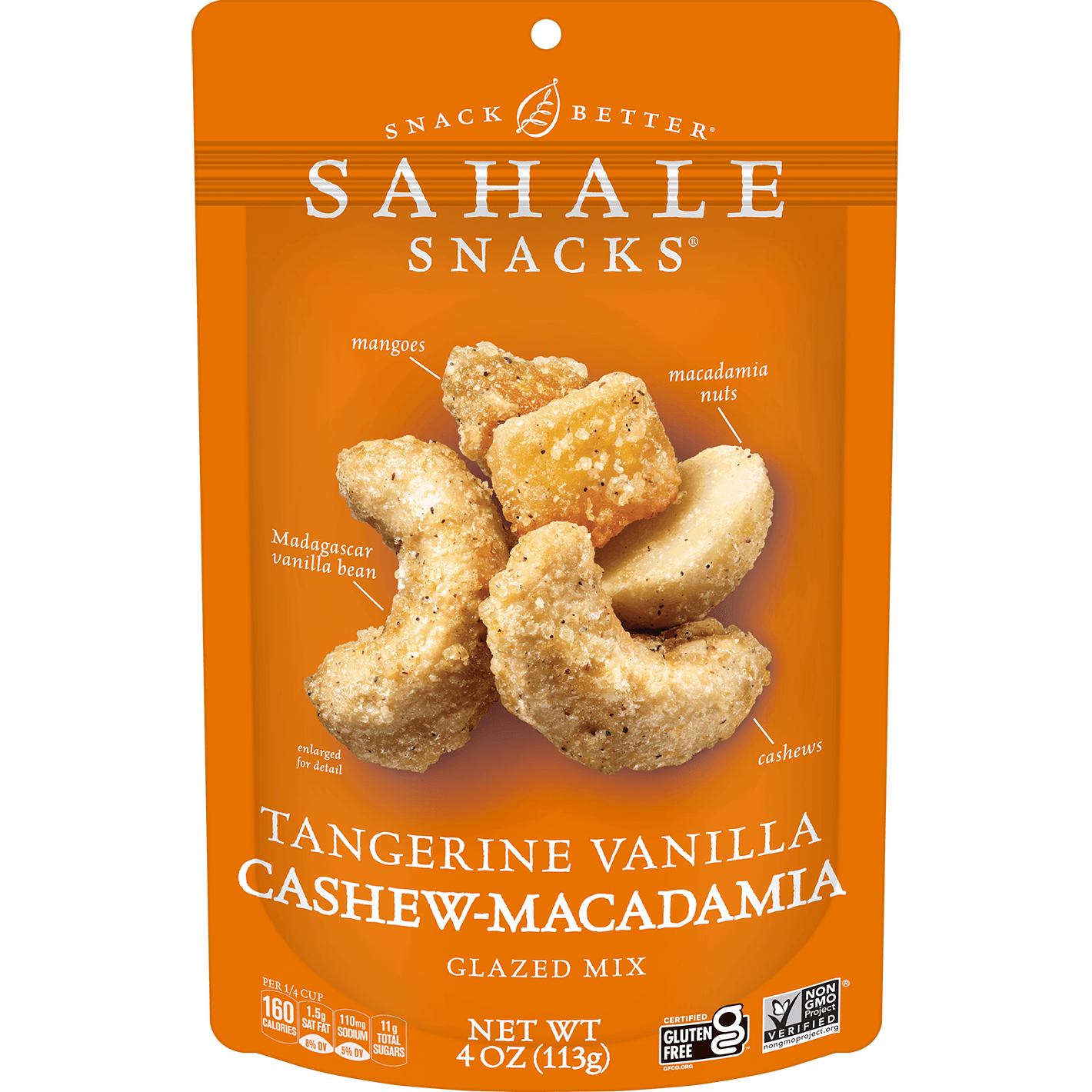 Tangerine Vanilla Cashew-Macadamia Glazed Mix – 4oz | Official Sahale ...