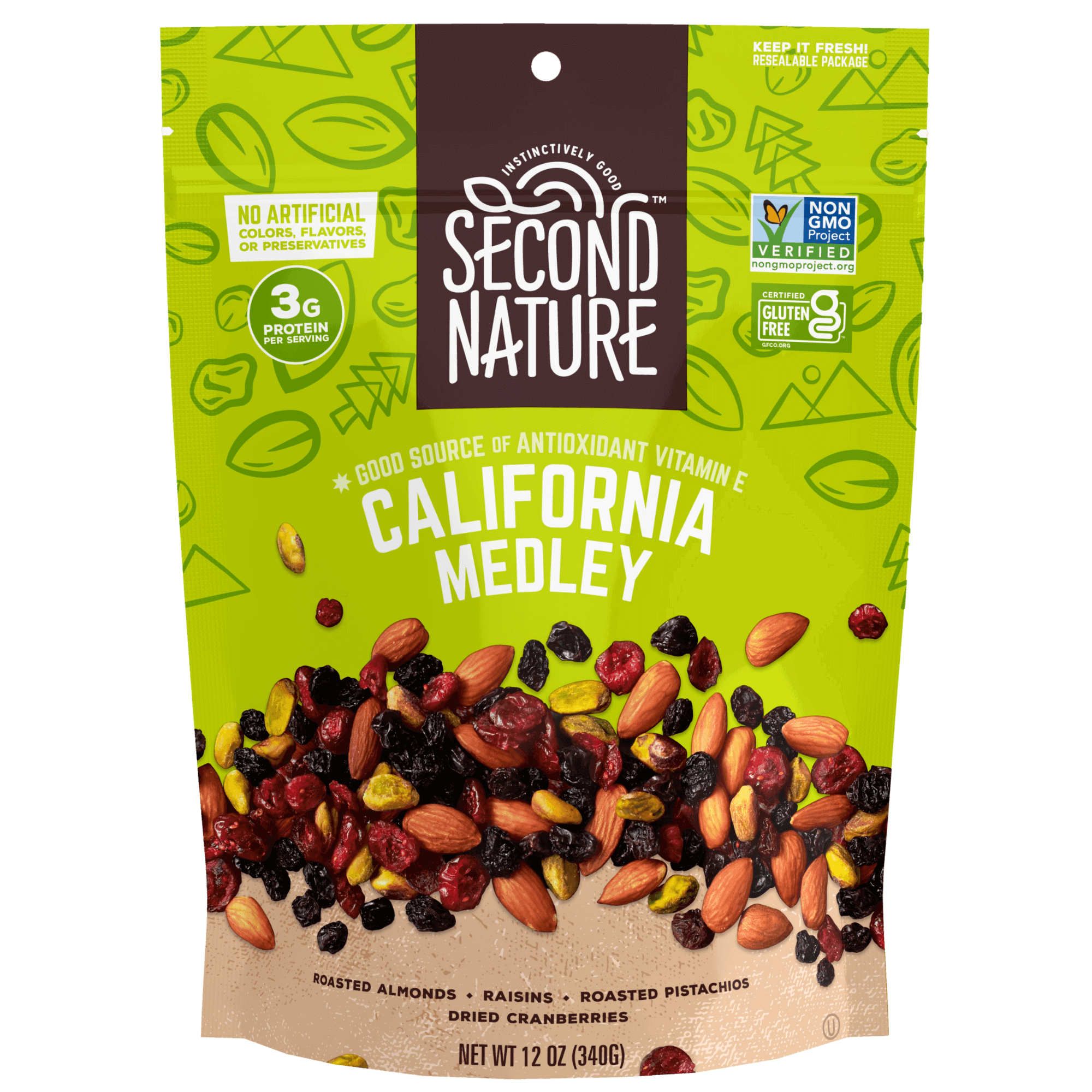California Medley Nut & Fruit Mix | Second Nature Snacks – Second ...