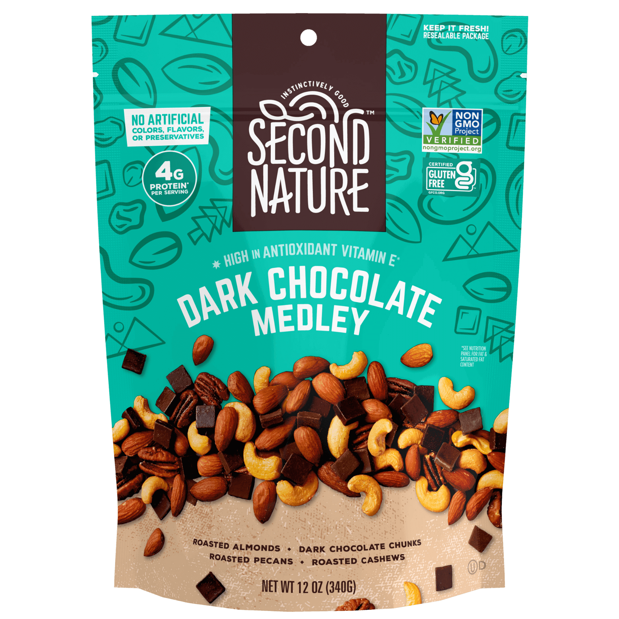 Dark Chocolate Medley Trail Mix 12oz. | Second Nature Snacks – Second ...
